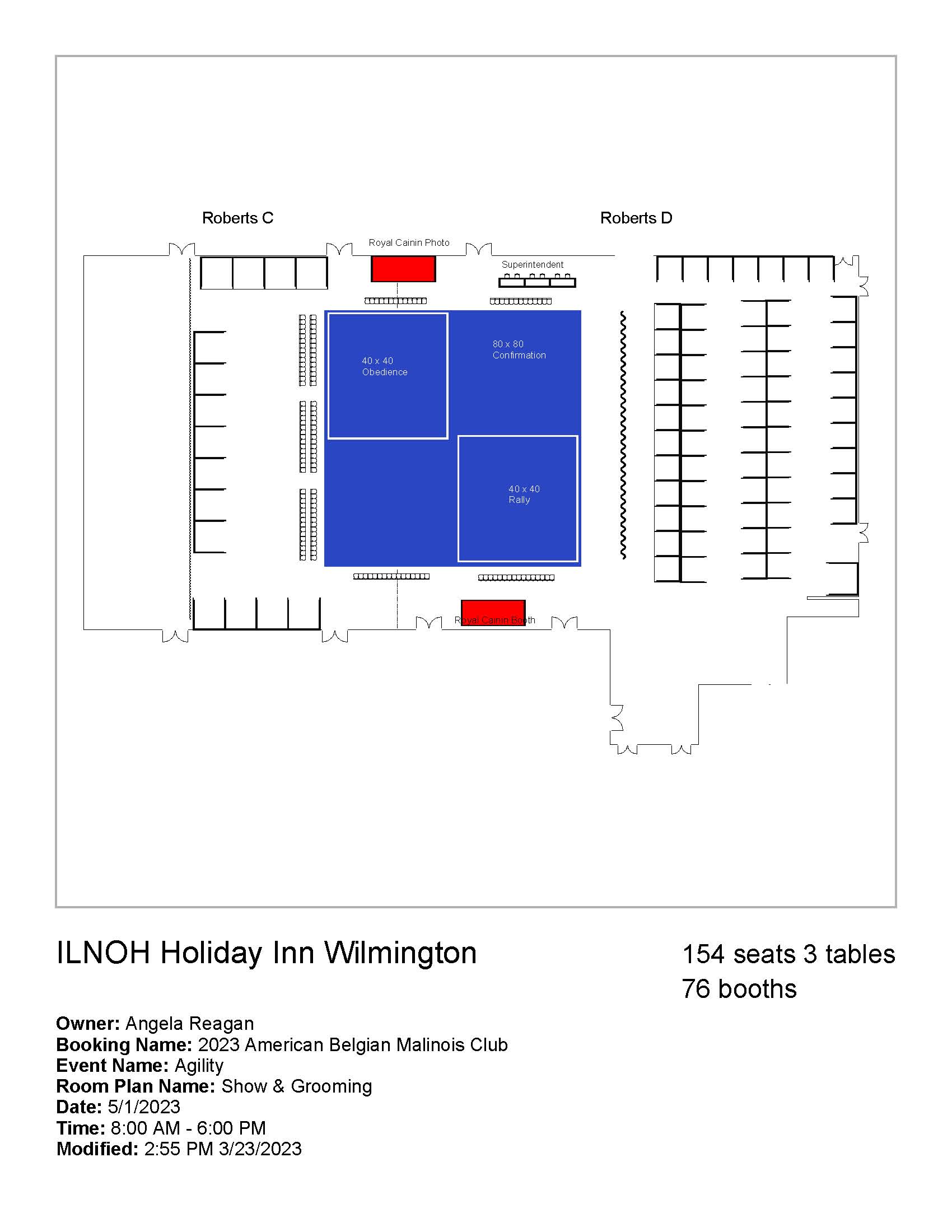 Roberts Centre Maps – 2023 ABMC National Specialty
